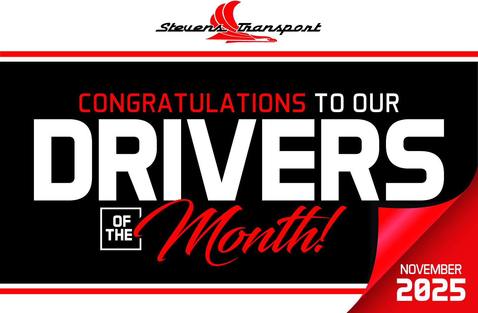 Stevens Transport Names October Drivers of the Month